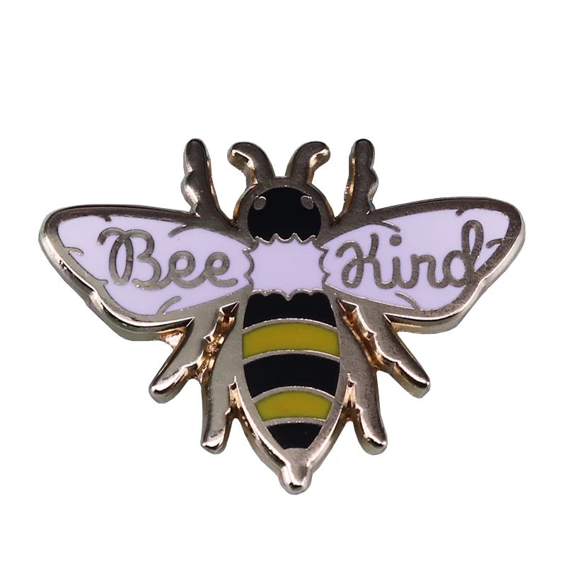 Bee Kind Pin Badge gift – Raindrops Of Regulation